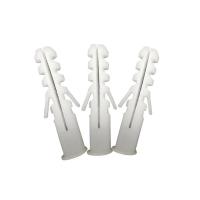 China White Plastic Expansion Plug for Walls - ISO9001 Certified, Various Sizes, High Strength for sale