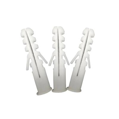 China White Plastic Expansion Plug for Walls - ISO9001 Certified, Various Sizes, High Strength for sale
