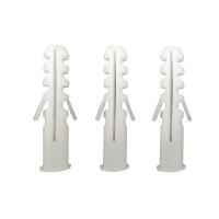 China White Nylon Expansion Bolt Screw for Concrete Walls and Ceilings - ISO9001 Certified for sale