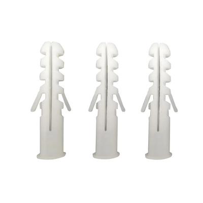 China White Nylon Expansion Bolt Screw for Concrete Walls and Ceilings - ISO9001 Certified for sale