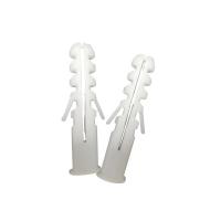 China White Nylon Expansion Bolt Screw for Concrete Walls and Ceilings - ISO9001 Certified for sale