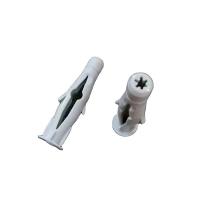 China 60mm Bright Finish Plastic Insulation Ribbed Wall Anchors - ISO9001 Certified (10*60mm, 150N Shear Load) for sale