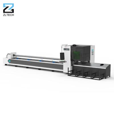 China CNC Fiber Laser Tube Cutter 2000W 3000W Automatic Loading Unloading 12m Pipe Cutting Machine for sale