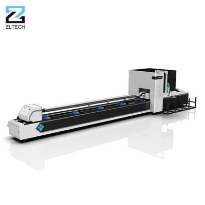 China CypCut Control Metal Pipe Laser Cutting Machine 6m 1kw 12kw Fiber Laser Tube Cutter for sale