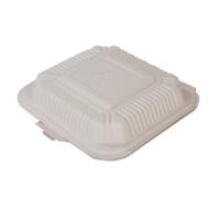 China Eco Friendly Disposable Biodegradable Corn Starch Lunch Box Clamshell Takeaway Boxes for sale