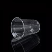 China 100% Biodegradable PLA Cups 12oz Eco Friendly Clear Milk Tea Jelly Cups with Lids for sale