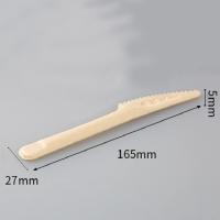 China Compostable Sugarcane Bagasse Cutlery Set Fork Knife Spoon 1000pcs per Carton Biodegradable for sale