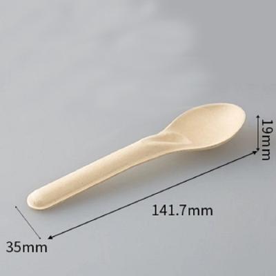 China Compostable Sugarcane Bagasse Cutlery Set Fork Knife Spoon 1000pcs per Carton Biodegradable for sale