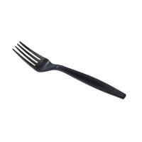 China Black Eco Friendly Disposable Composable Corn Starch Cutlery Sets for sale