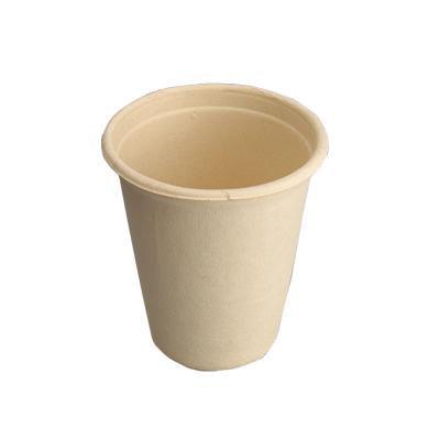 China Hot Chocolate Biodegradable Sugarcane Bagasse Cup 8Oz Takeaway Coffee Cups With Lids for sale