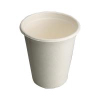 China Hot Chocolate Biodegradable Sugarcane Bagasse Cup 8Oz Takeaway Coffee Cups With Lids for sale