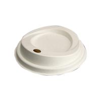 China Hot Chocolate Biodegradable Sugarcane Bagasse Cup 8Oz Takeaway Coffee Cups With Lids for sale