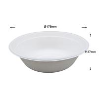 China 16oz Compostable Sugarcane Bagasse Salad Soup Bowls with Lids Biodegradable Eco Friendly Disposable for sale