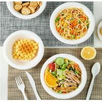 China OEM 32 oz Compostable Sugarcane Fiber Bowl Biodegradable Disposable Eco Friendly 204 mm for sale