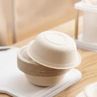 China 42oz Biodegradable Sugarcane Bagasse Bowl Compostable Salad Containers for sale