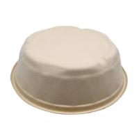 China Biodegradable Compostable Sugarcane Disposable Bowls 500ml Takeaway Bowls With Lid for sale