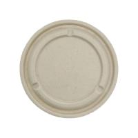 China 1000ml Biodegradable Sugarcane Bagasse Bowl with Lid 160mm Diameter for sale