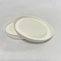 China Environmental Disposable Compostable Sugarcane Bagasse Cup Lid For Takeaway Cup 16 Oz for sale
