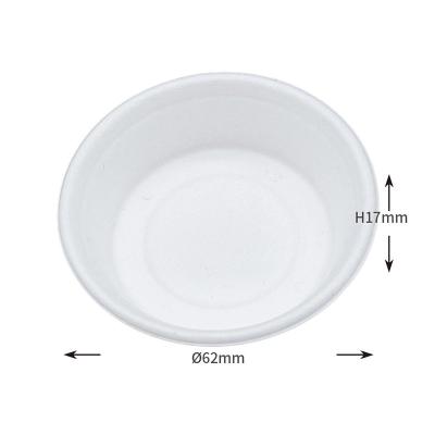 China 17mm 1oz Compostable Biodegradable Sauce Dipping Cups Dip Tasting Cup for sale