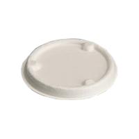China White Disposable Sauce Biodegradable Sugarcane Bagasse Cup Lid 2oz for sale