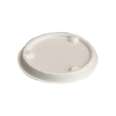 China White Disposable Sauce Biodegradable Sugarcane Bagasse Cup Lid 2oz for sale