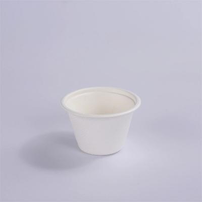China Sustainable Biodegradable 4oz Sugarcane Bagasse Disposable Hot Cups With Lids for sale