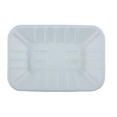 China Biodegradable Sugarcane Bagasse Tray 176ml for Meat Fruit Vegetable Eco Friendly Tableware for sale