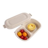 China White Biodegradable Take Away Containers Disposable Eco Friendly Takeaway Packaging Lid for sale