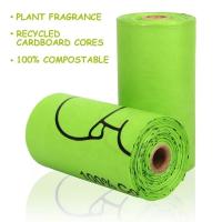 China No Handle Biodegradable Compostable Bags Pet Poop PBAT Plastic Green Bags for sale