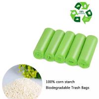 China 12 Mic PLA Plastic Trash Biodegradable Compostable Bag Corn Starch Carrier Bags for sale