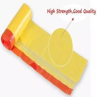 China Drawtape Handle Office Biodegradable Compostable Bag Bin Plastic Liner Roll Packaging for sale