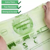 China PLA Compostable T Shirt Shopping Bags 12 Mic Biodegradable Custom Size for sale