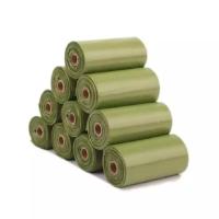 China Biodegradable Compostable Dog Poop Bags PLA PBAT Custom Size 2 Color Printing for sale