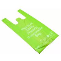 China Wholesale Compostable PLA Corn Starch Biodegradable T Shirt Shopping Bag Vest Bag On Roll Custom Size for sale
