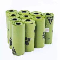 China Eco Friendly Biodegradable PLA Pet Poop Waste Bags 9x13 Inch Bottom Sealing for sale