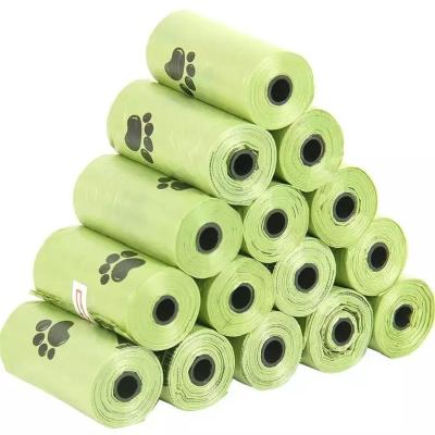 China Eco Friendly Biodegradable PLA Pet Poop Waste Bags 9x13 Inch Bottom Sealing for sale