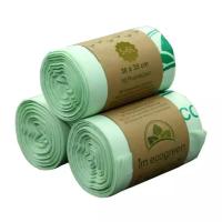 China Thick Rubbish Bin Liner Plastic Kitchen Trash Bags Biodegradable In Compost for sale