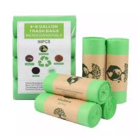 China PLA Compostable Dog Poop Bags 100% Biodegradable Custom Size Eco Friendly Waste Bags for sale
