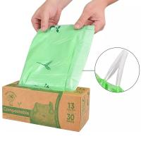 China 100% Biodegradable Compostable PLA Shopping Bags Custom Size Trash Can Liners for sale