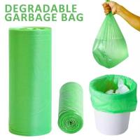 China Compostable PLA Garbage Bags Custom Size Biodegradable Food Waste Trash Bags for sale