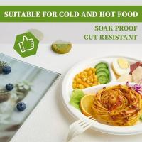 China 9 10inch Compostable Sugarcane Plates Degradable White Heavy Duty Paper Plates for sale