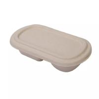 China 100 Biodegradable Compostable Sugarcane Container 850 1000ml Wheat Straw Food Container for sale