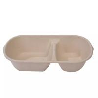 China 100 Biodegradable Compostable Sugarcane Container 850 1000ml Wheat Straw Food Container for sale