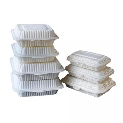China 600ml 26g Biodegradable Corn Starch Tableware Take Away PP Food Containers for sale