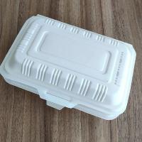China 900ml Takeaway Food Corn Starch Box Disposable Cutlery Clamshell Biodegradable for sale