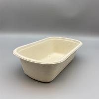 China Biodegradable Sustainable Bagasse Sugarcane Clamshell Box With Lid for sale