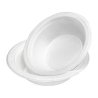 China Disposable Biodegradable Sugarcane Bagasse Bowl 175mm 16oz Round Fiber Bowl for sale