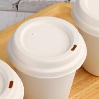 China 8 16oz Biodegradable Bagasse Cup Compostable Paper Coffee Cup With Lid for sale