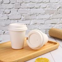 China 8 16oz Biodegradable Bagasse Cup Compostable Paper Coffee Cup With Lid for sale