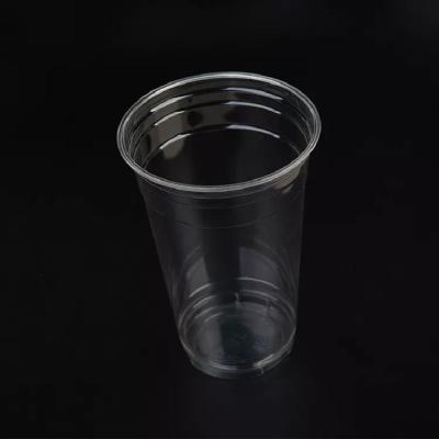 China 16 20oz Custom Printed Compostable Biodegradable PLA Cups Clear Disposable Plastic Cup for sale